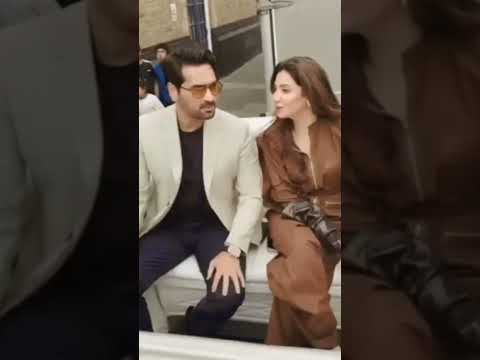MAHIRA KHAN & HUMAYUN SAEED FOR FILM PROMOTION IN LONDON❤❤ #mahirakhan #humayunsaeed #pakistan #film
