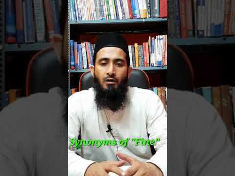 Synonyms of "Fine" #WajidKhanSir #shorts #youtubeshorts #shortsvideo #ytshorts #short