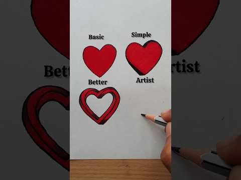 Draw Heart! #art #drawing #shorts #heart #howtodraw #easydraw