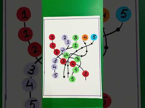Color Coding Numbers for Kids: Matching Game