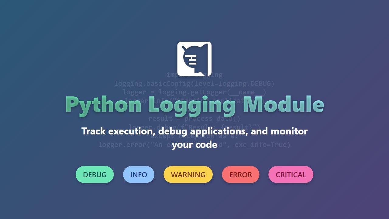 Python Logging: Master Debugging & Error Tracking 🚀