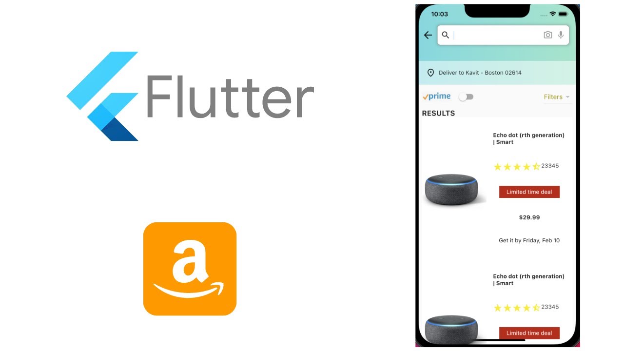 Flutter UI | Amazon app