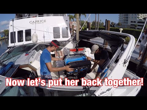 Mercruiser engine swap (Putting her back together)