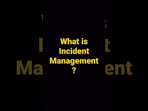 What is Incident Management? Goal of Incident Management? #incidentmanagement