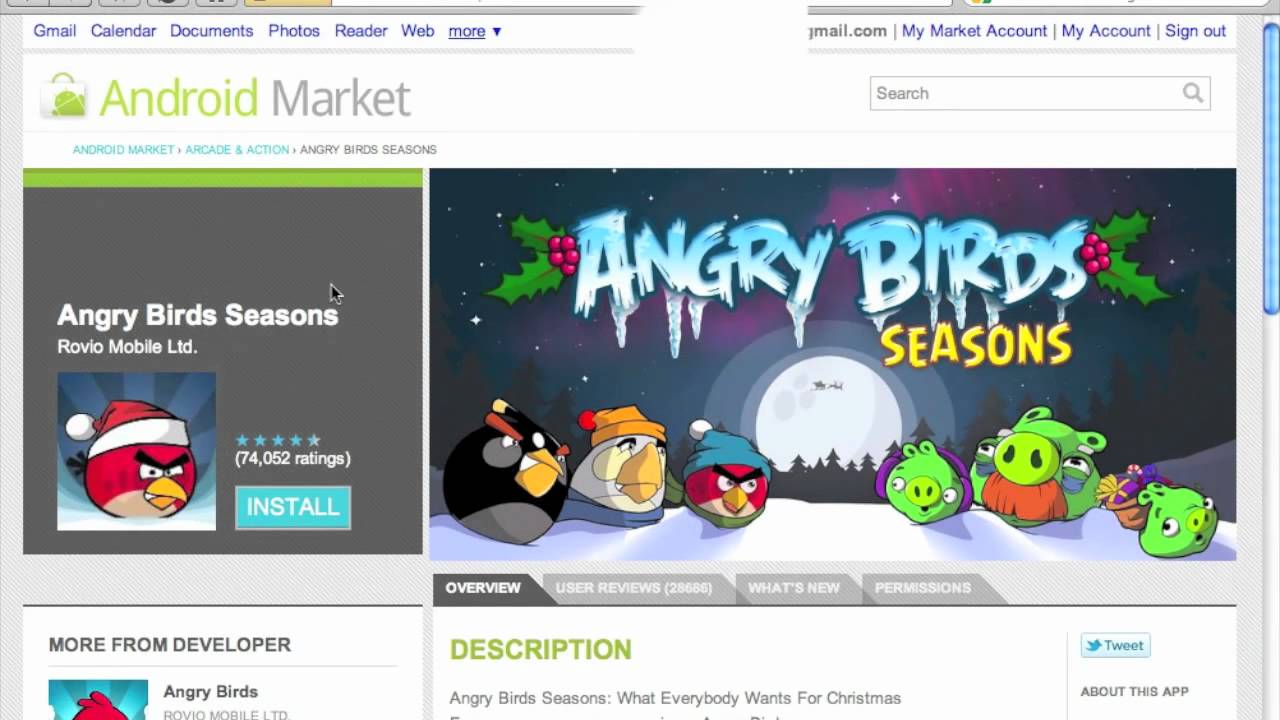Android Marketplace Web Store