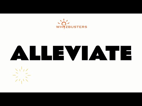 ALLEVIATE (verb) Meaning, Pronunciation and Examples in Sentences | GRE GMAT LSAT SAT ESL TOEIC