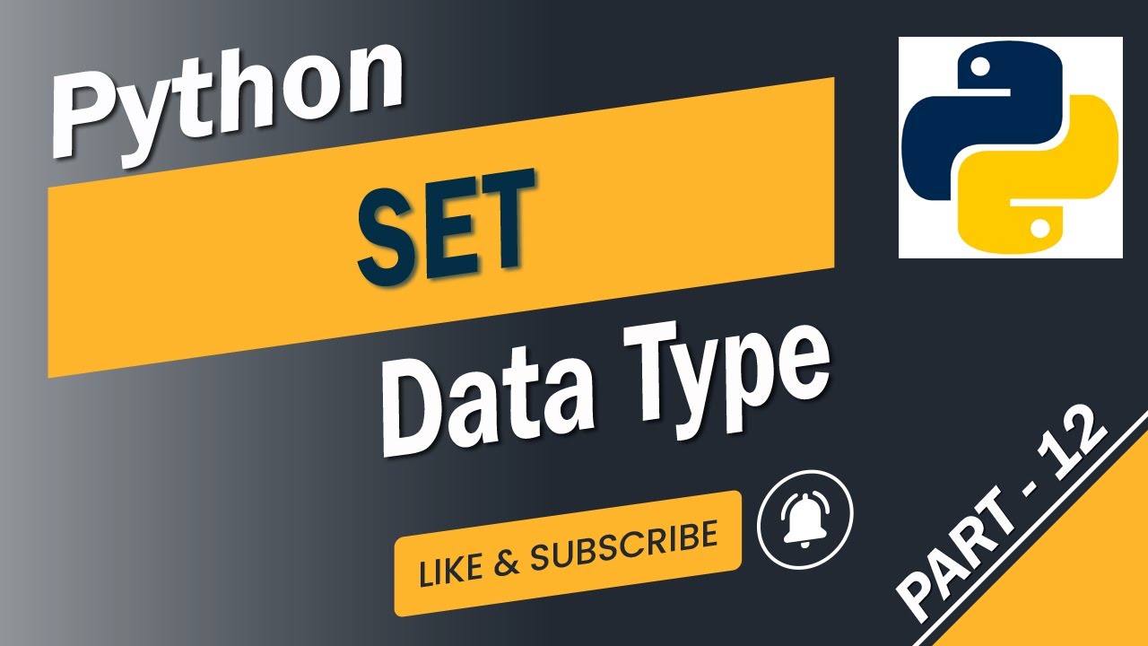 Python in Tamil | Python Set | Part 12 | Tutorial Series | Benazir Education