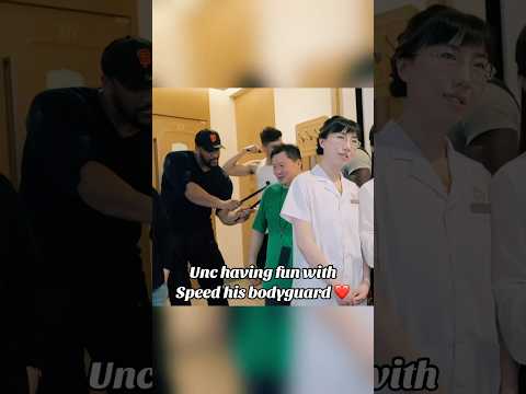 Unc having fun with iShowSpeed his bodyguards #china #shorts #ishowspeed