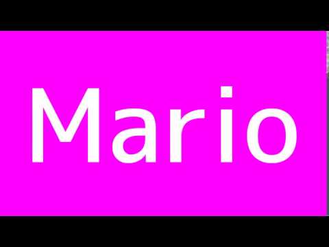 How to say Mario in Spanish