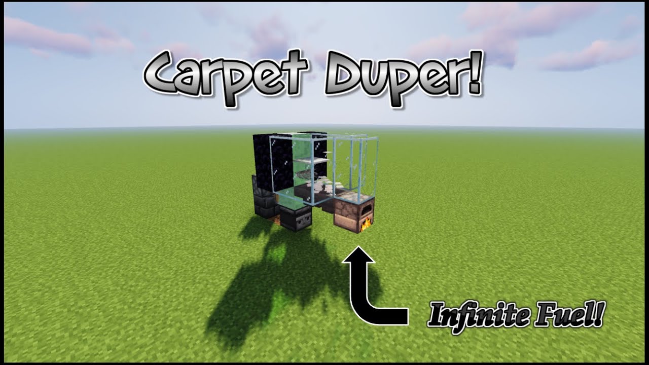 How To Make A Carpet Duper For Infinite Fuel In Minecraft Java Tutorial