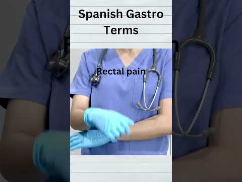 22. Quick and Easy GASTRO Terms Spanish - Rectal Pain