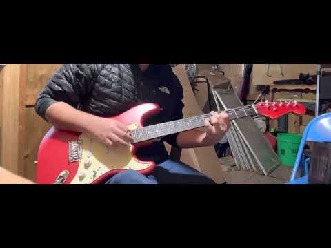 Refinished and Reliced Squier Stratocaster in red sparkle | Reverb