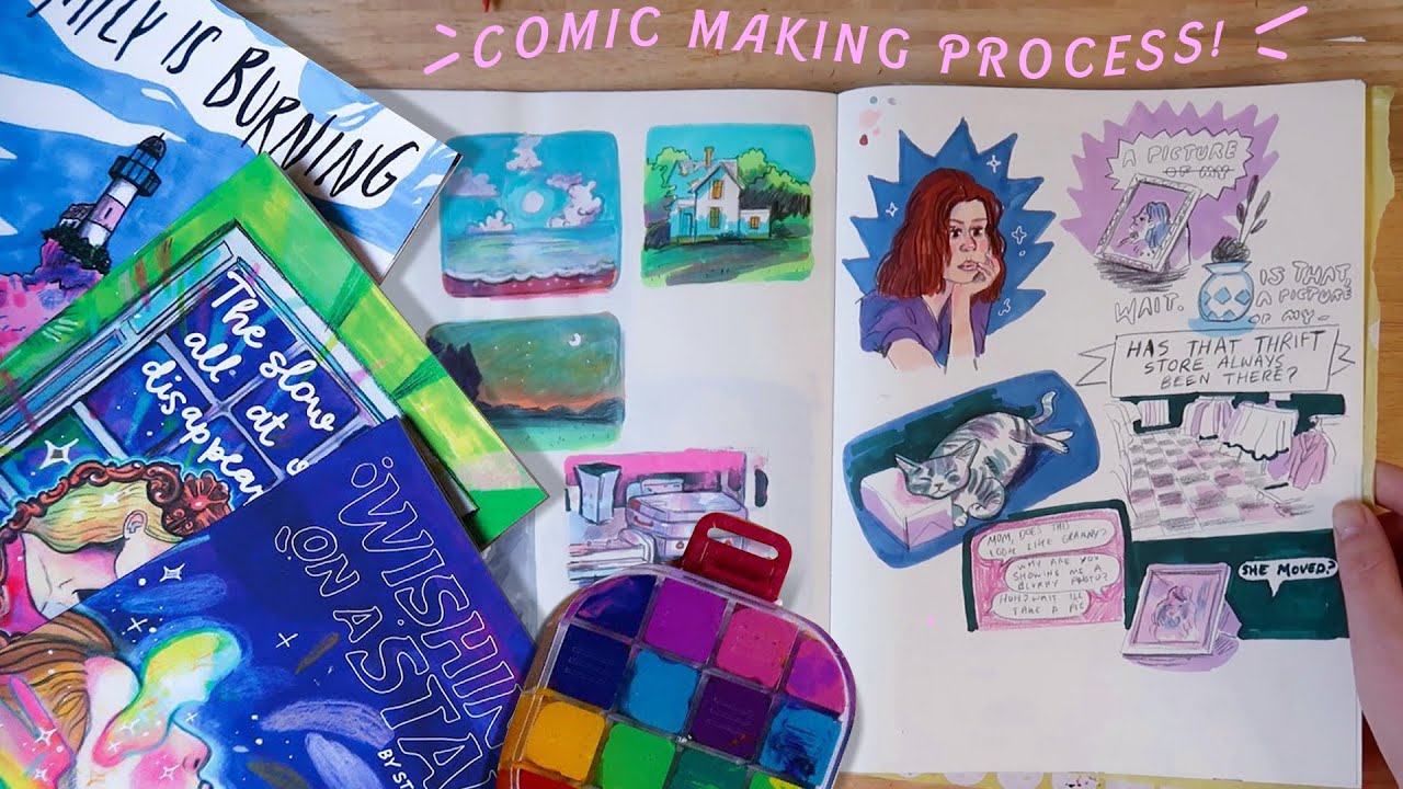 How I make a comic. Getting thumbnails done and concepts...