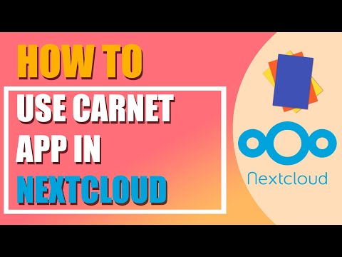 How to use Carnet note taking app