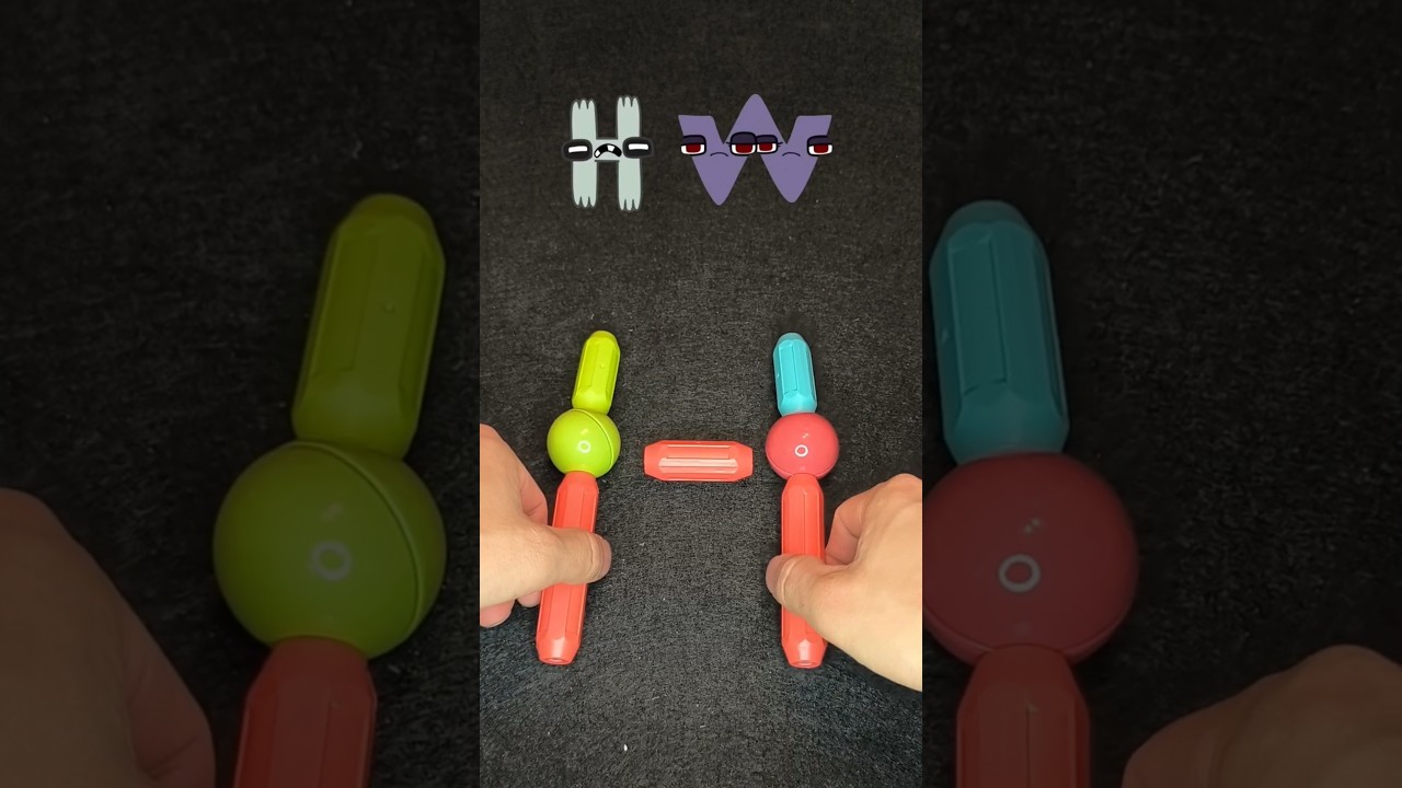I made Huggy Wuggy with a magnetic stick#satisfying #oddsatisfying #asmr