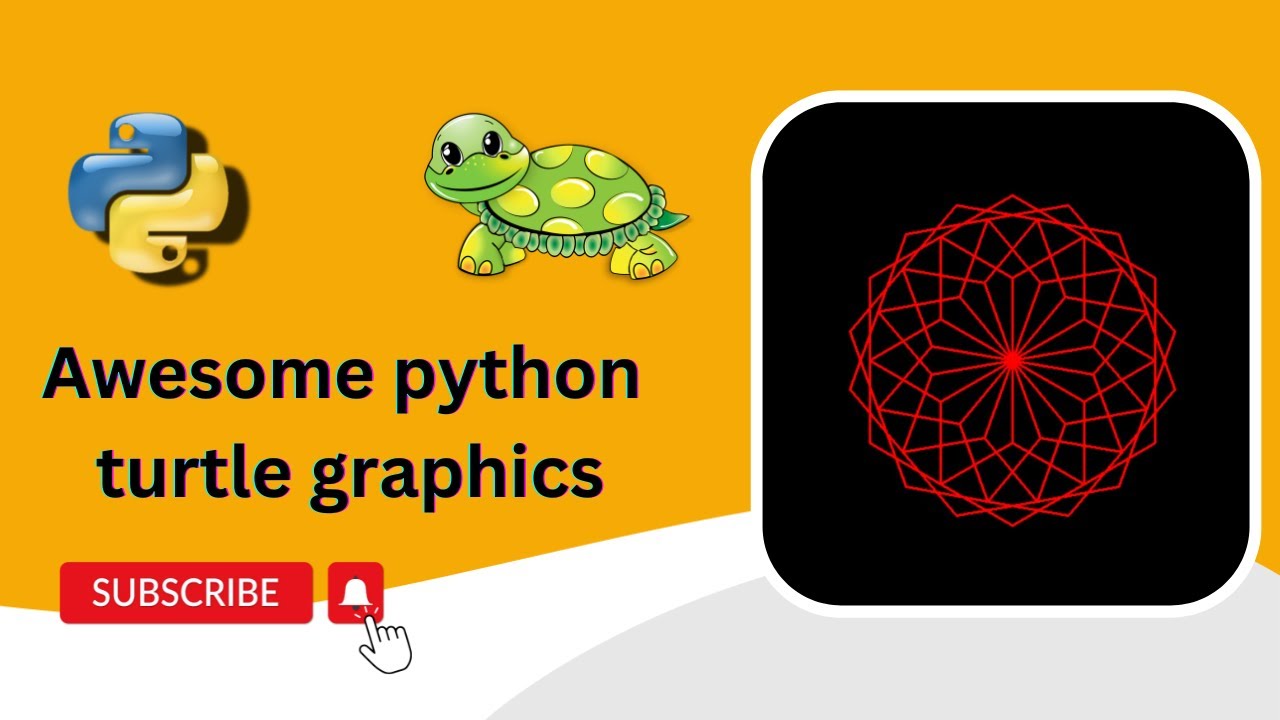 Python turtle graphics tutorial | Flower  Design | Turtle graphics