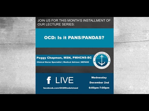 OCD: Is it PANS/PANDAS?