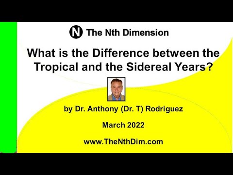 What Is the Difference between the Tropical Year and the Sideral Year?