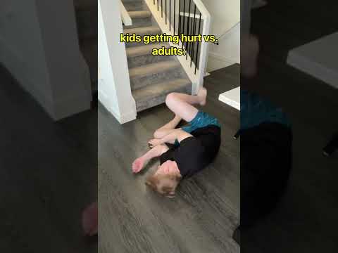 Kids Getting Hurt Vs. Adults #Shorts