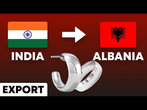 Silver Jewelry Export | India to Albania Figures 2023