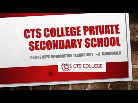 CTS College IT Online Class 18 March 2020 Video 1