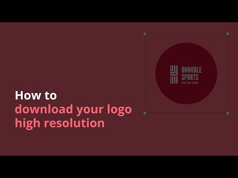 How to download your logo high resolution
