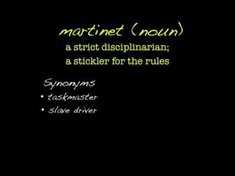 Word-a-Minute: martinet
