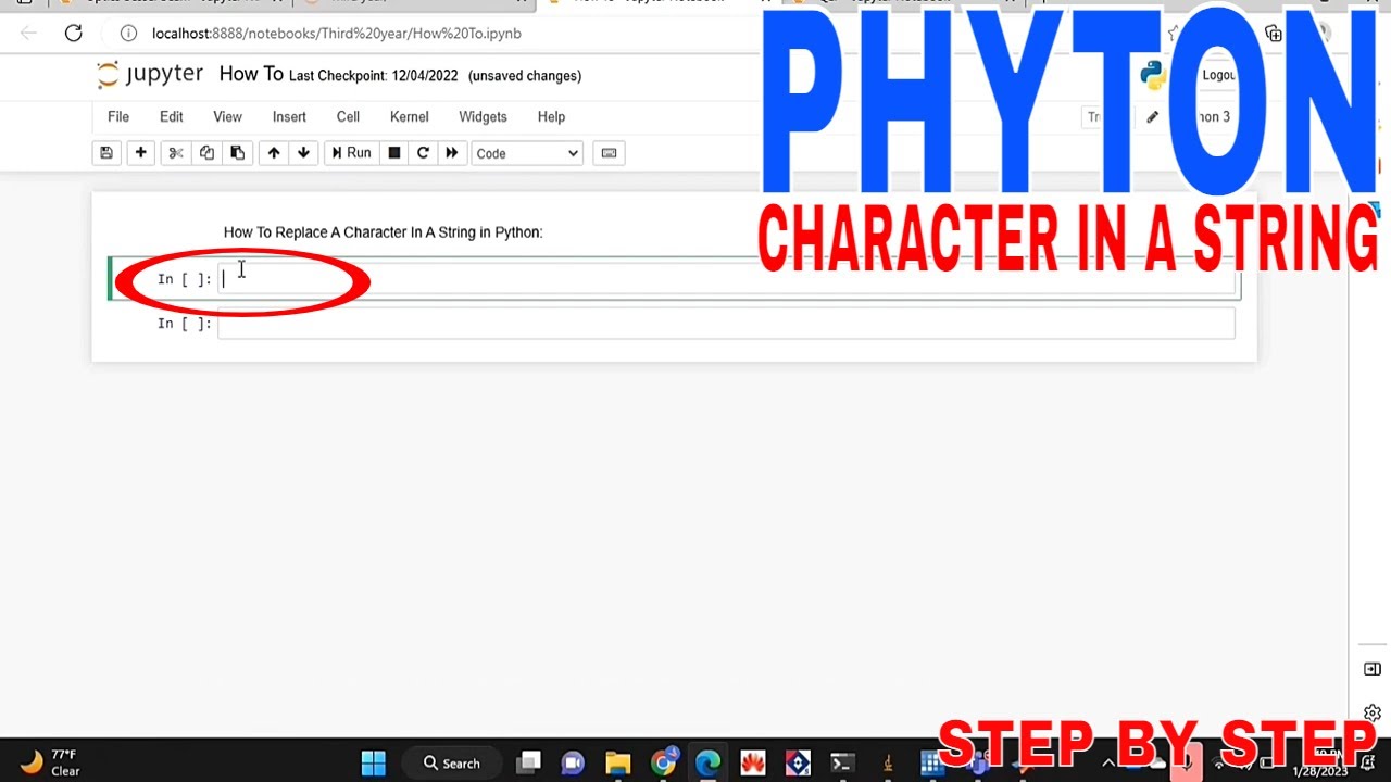 ✅  How To Replace A Character In A String In Python  🔴