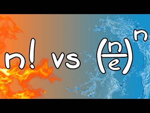 n! vs (n/e)^n #shorts