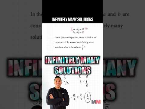 Hard No Calculator Question on System of Equations SAT Math #shorts