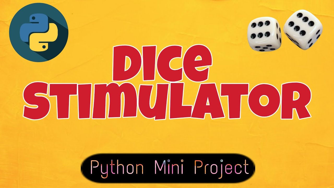 Simple Dice Stimulator Using Python | Python Mini Project | Crazy Coders