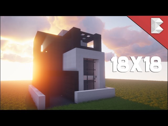 Minecraft: 18X18 Modern House Tutorial | Best Small Modern House ...