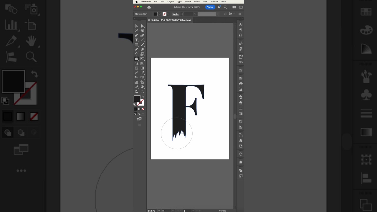 How to Create Cool Text Effects with the Wrinkle Tool in Illustrator #illustrator  #texteffect