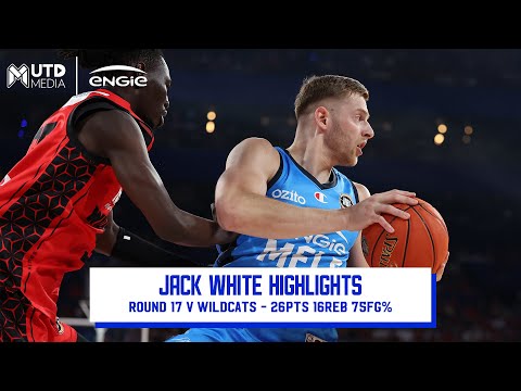 Jack White Highlights: 26pts 16reb 75 FG% v Wildcats #nbl