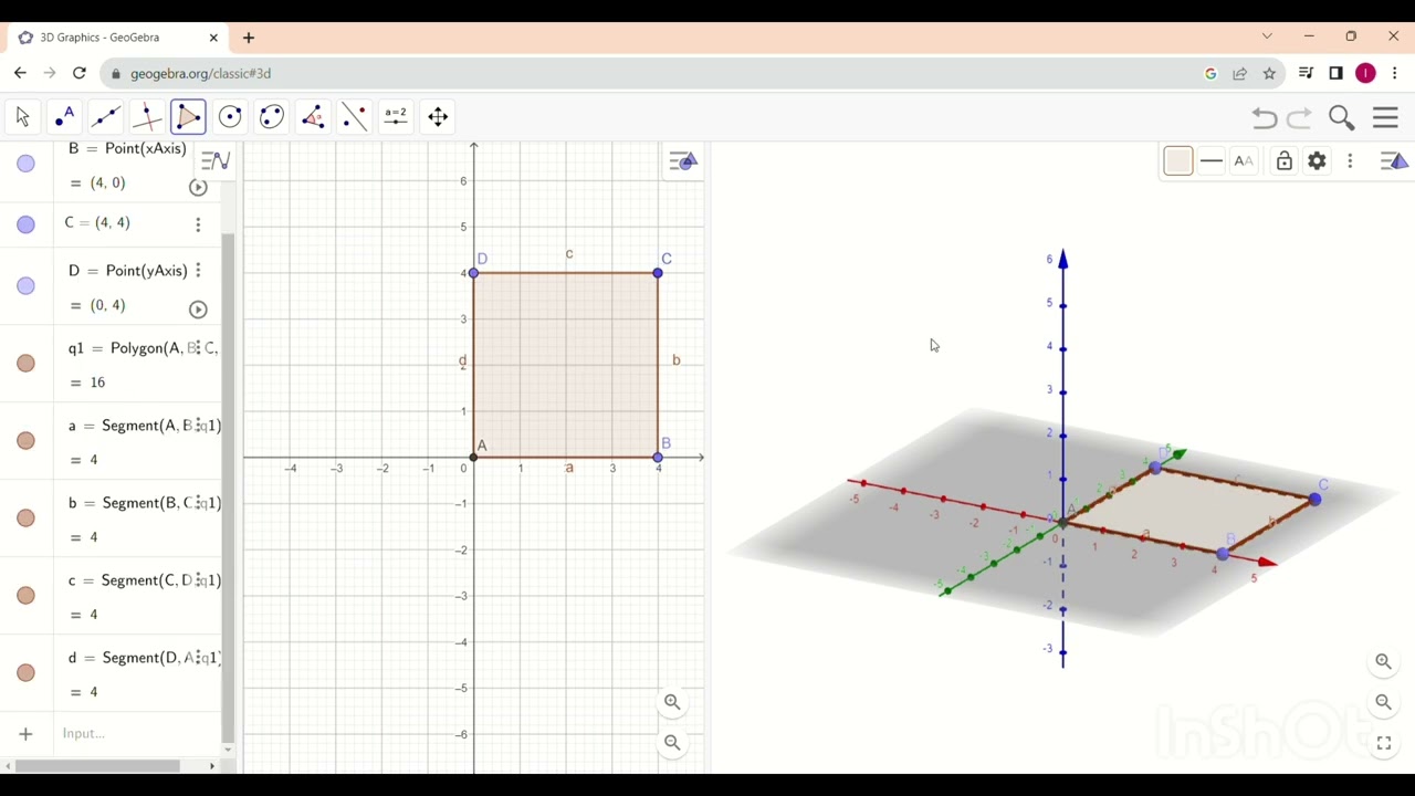 @Play:Create congruent square based pyramids in geogebra #youtubeeducation