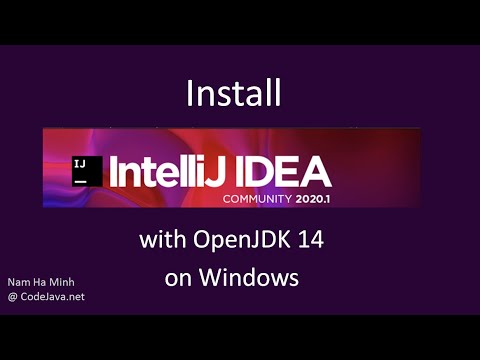 Install IntelliJ IDEA Community Edition 2020 with OpenJDK 14 on Windows