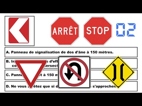 2025 Examen théorique saaq - Test de conduite la signalisation
