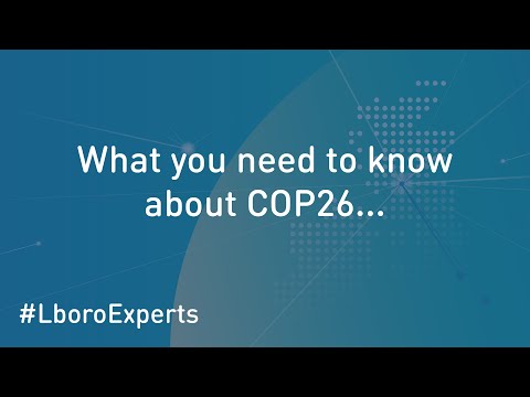 What you need to know about COP26...