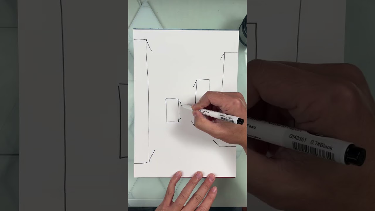 #drawingtutorial of a super easy #urban #landscape 😁 #drawing #easytutorial #learntodraw