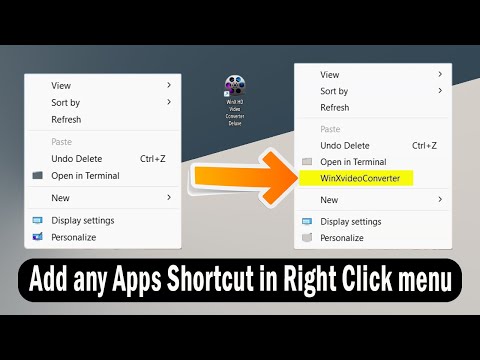 How To Add A Program To Right Click Menu In Windows 11 | Customize Windows Right Click Menu
