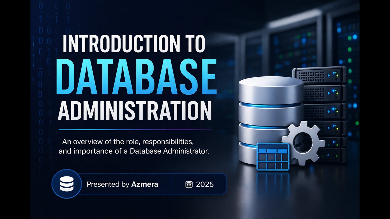 Introduction to Database Administration part 1