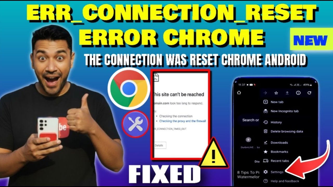 ERR_CONNECTION_RESET Error Chrome || The Connection Was Reset Chrome Android/Samsung [Fixed]