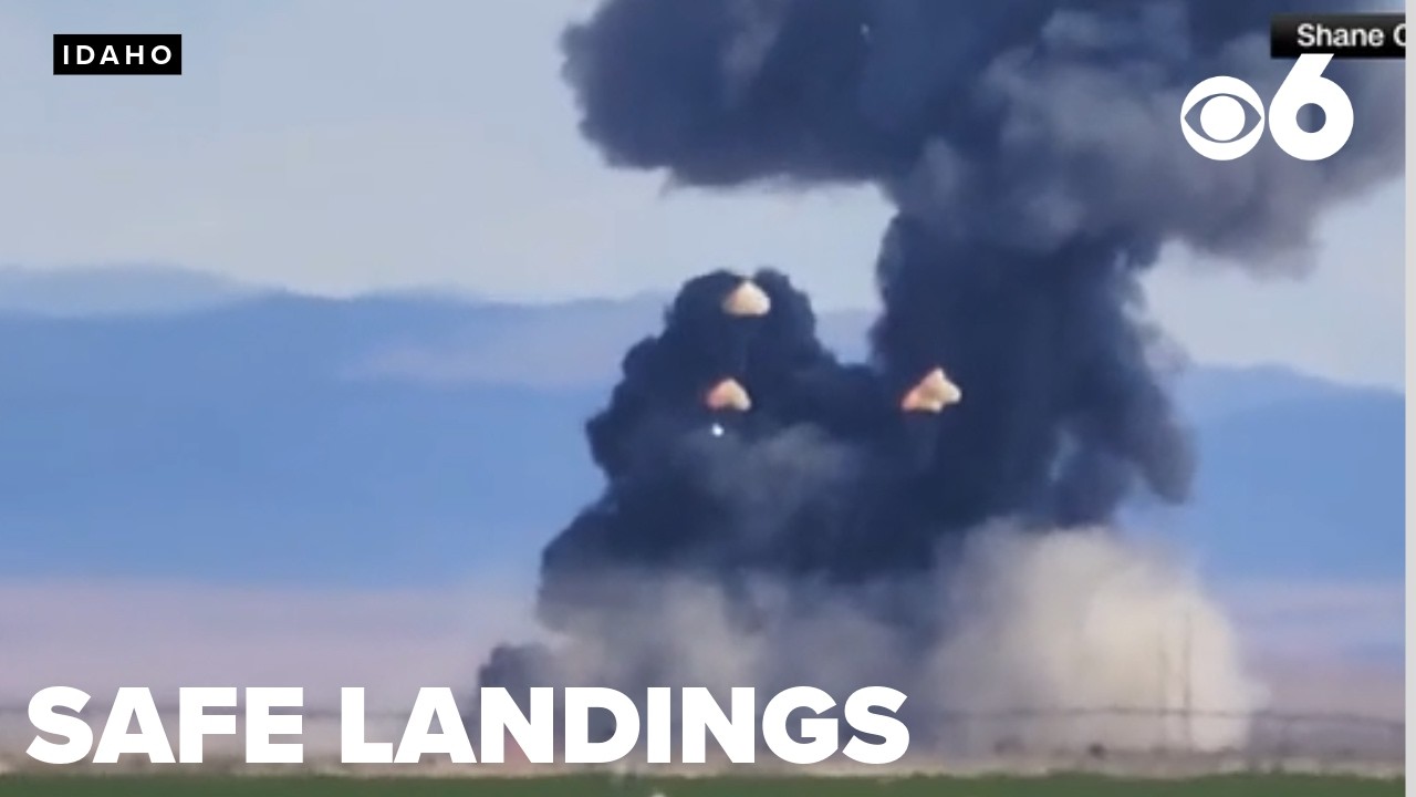 Pilots eject safely after midair collision