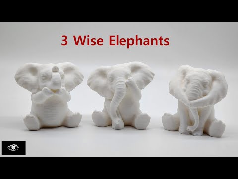 3 Wise Elephants by midnight-ideas - Thingiverse