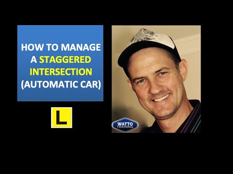 How to manage a staggered intersection (automatic car)