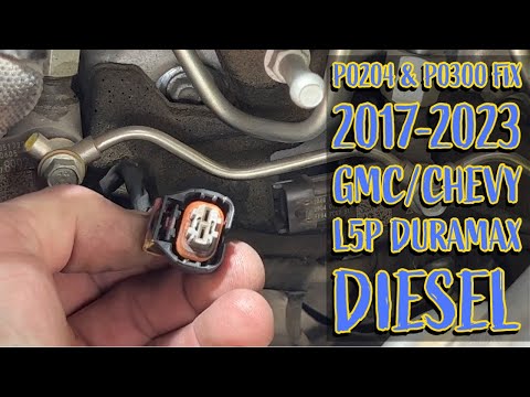 P0204 & P0300 2018 Duramax L5P Diesel Fix