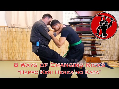 Kicking While Grappling Variations, Happa Keri Henka no Kata