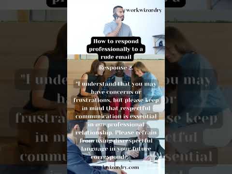 How to professionally respond to rude email. - Effective email communication tips #shorts #emailtips
