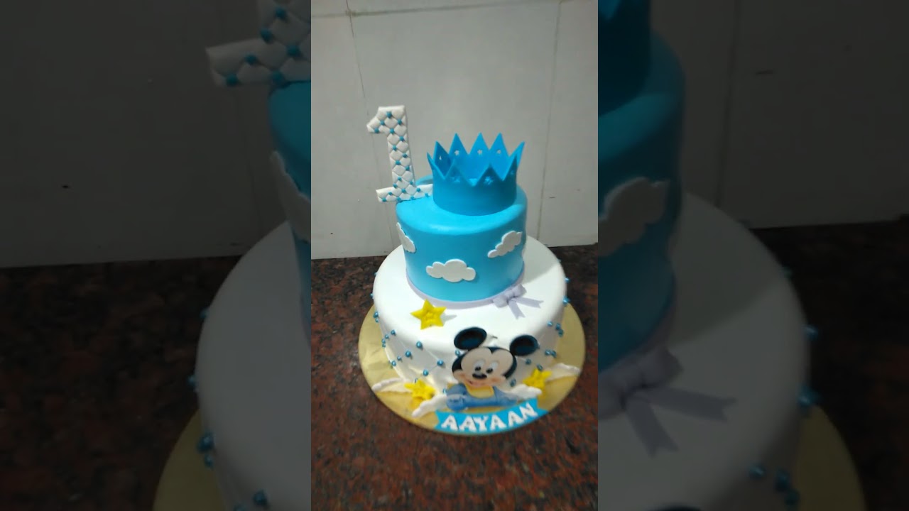 #Mickey mouse cake#full fondant cake#counter #doraemon 🎂