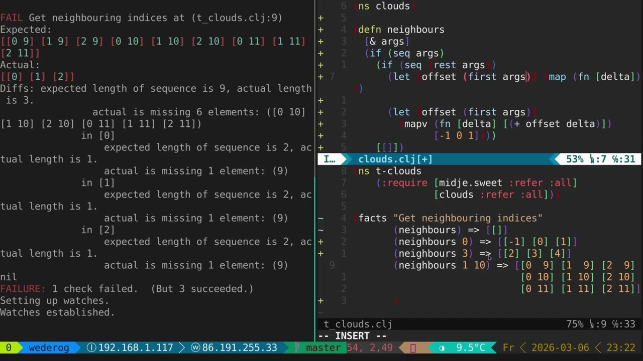 Test Driven Development with Clojure and Midje